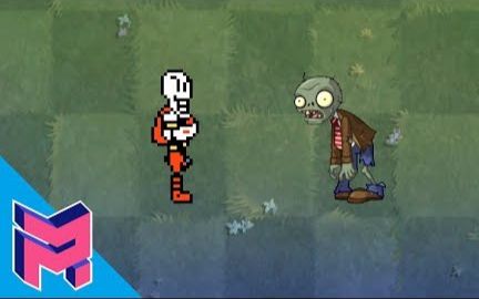 Undertale vs Plants vs Zombies Hack Animation ( Papyrus )（作者：MIMO HD）_哔 ...
