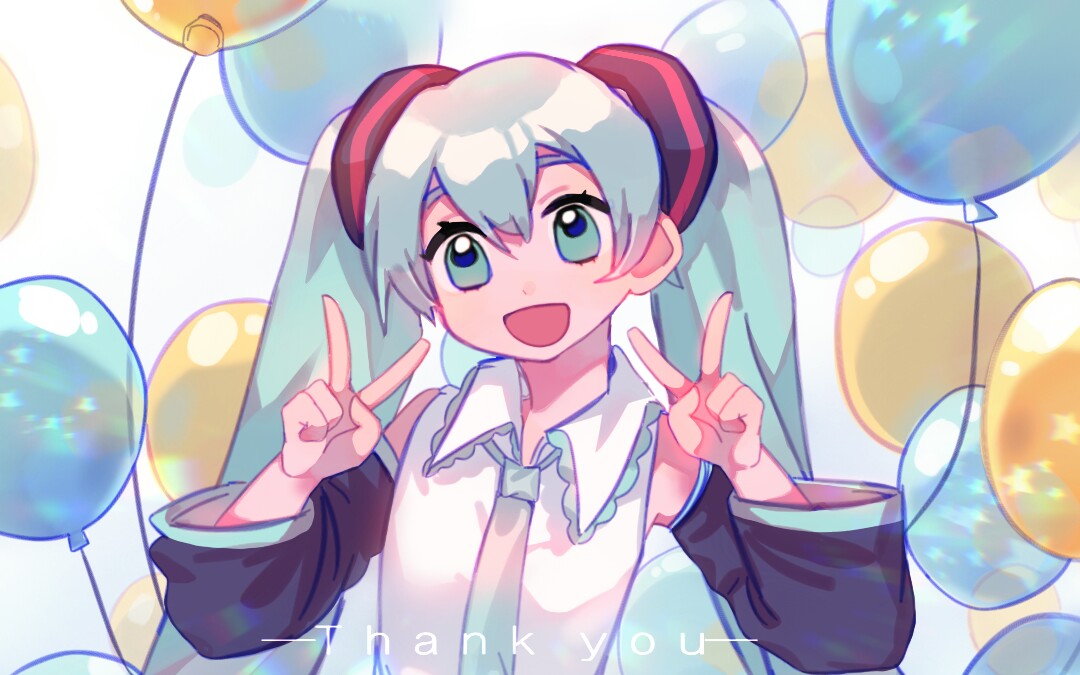 三分钟看完封面miku绘制过程(`･ω･´)_哔哩哔哩_bilibili