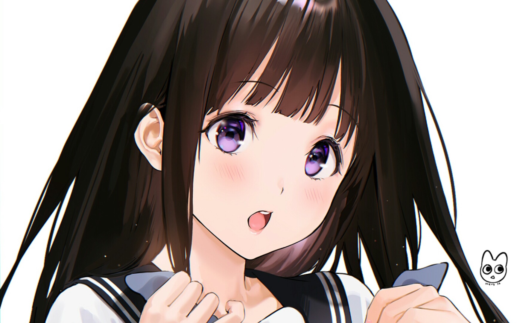 【冰菓】千反田爱瑠无水印绝美壁纸图集自收集_哔哩哔哩 (゜-゜)つロ 干杯~-bilibili