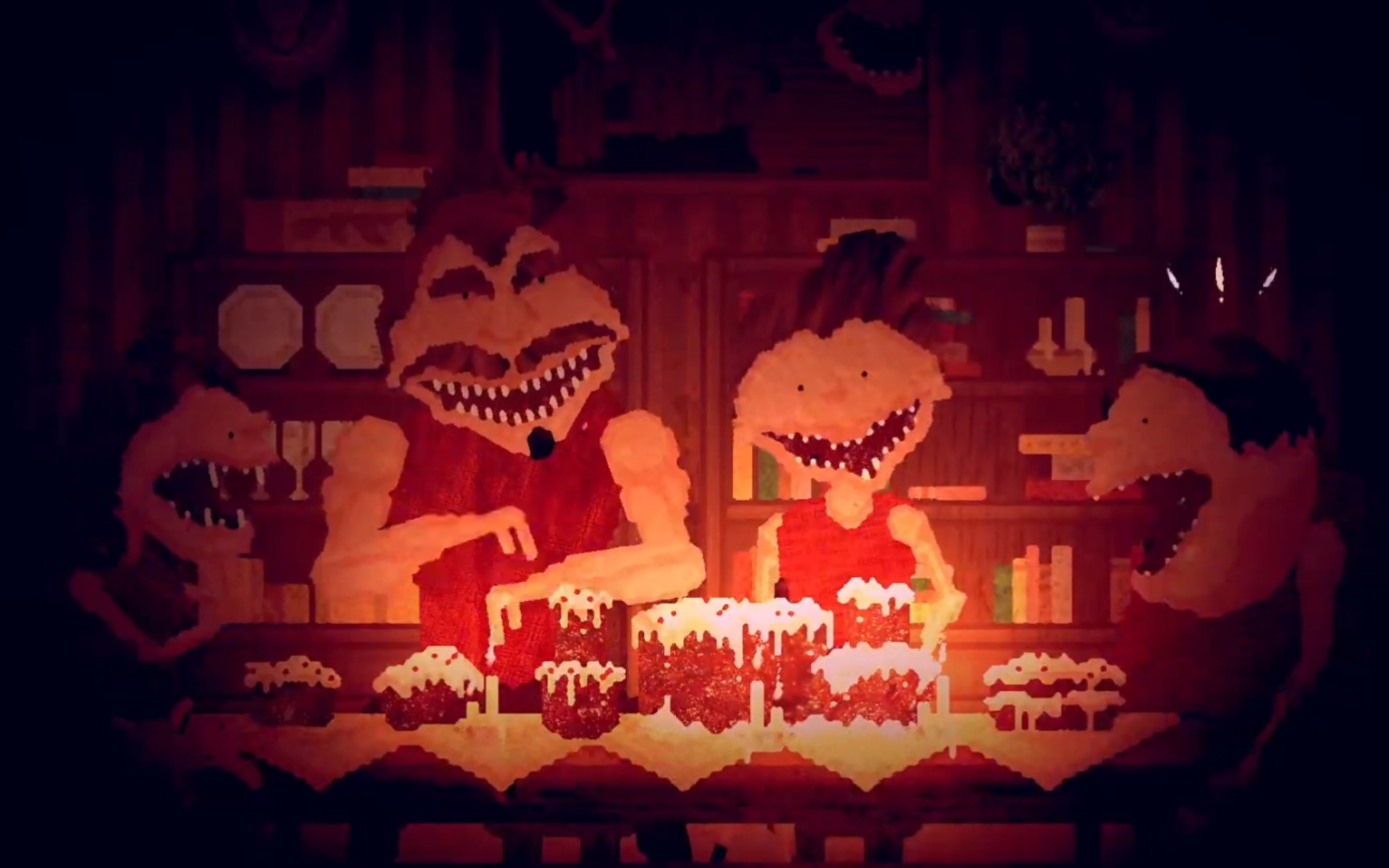 全员吃人，误闯屠夫之家！像素恐怖游戏《屠夫山谷 butcher valley》惊悚试玩体验_哔哩哔哩bilibili