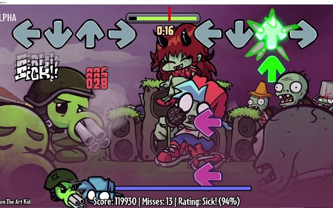 fnf mod Plants vs. Rappers第二阶段crazy难度通过（不吃脑子）_哔哩哔哩_bilibili