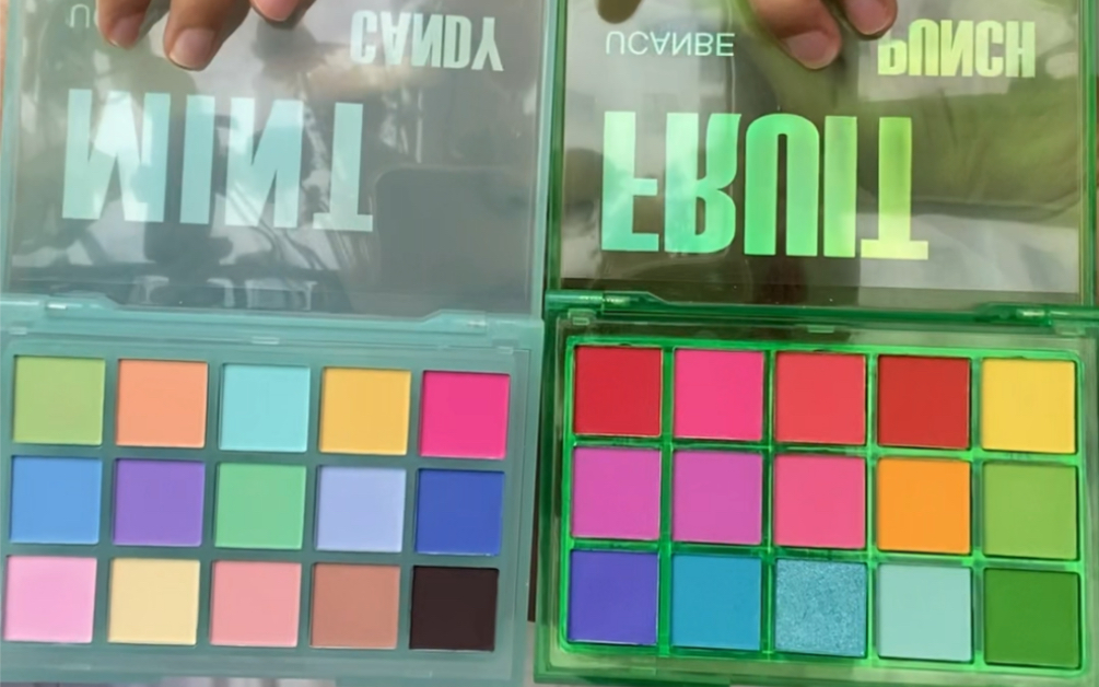 单眼皮用ucanbe彩色眼影盘画截断眼妆_哔哩哔哩_bilibili