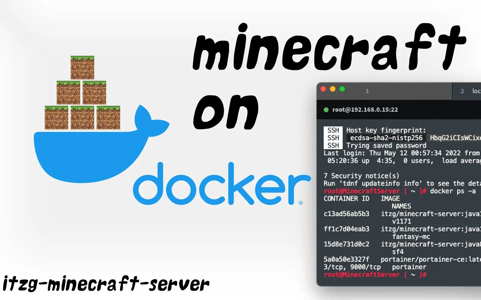 「保姆级教程」 如何在docker上搭建mc服务器_哔哩哔哩_bilibili