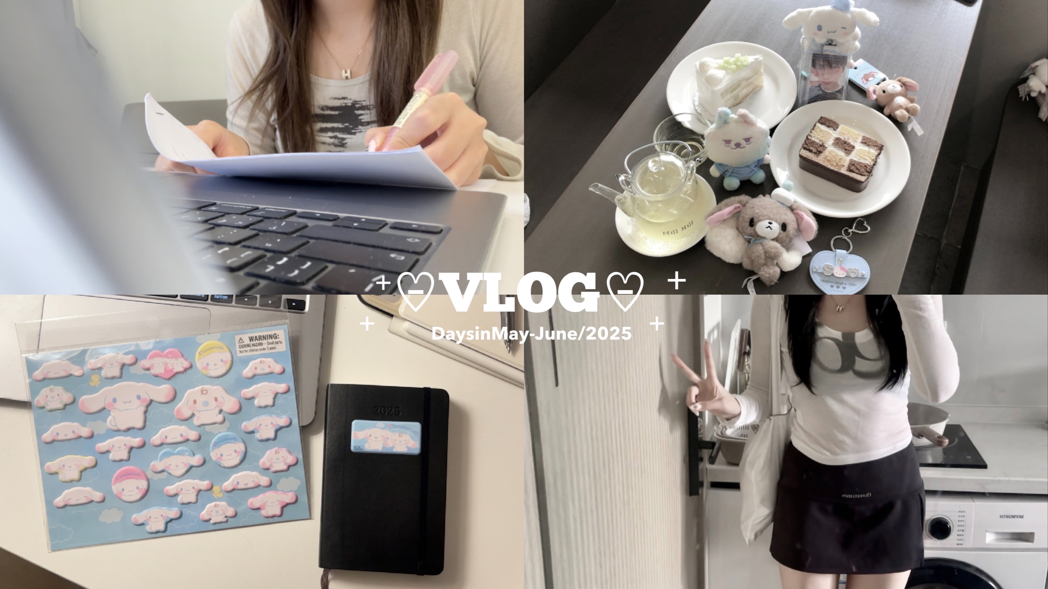 VLOG#72 期末生存特辑/开题答辩/甜品店小记/新计划本/拍人生四格-和解冬天-和解冬天-哔哩哔哩视频