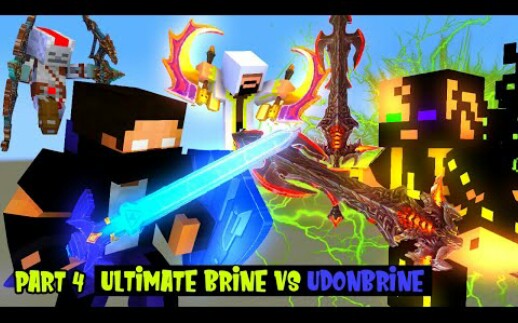 怪物学院第二部第4集：Notch和Herobrine VS Udonbrine_哔哩哔哩_bilibili