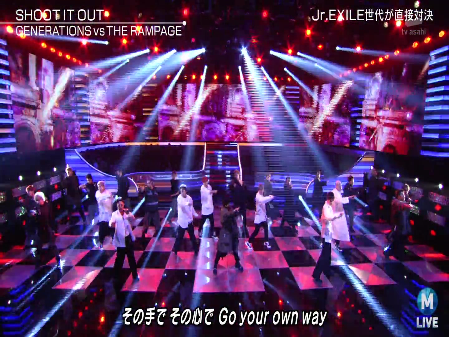 GENERATIONS VS THE RAMPAGE Music Station 20190614 live Shoot It Out_哔哩 ...