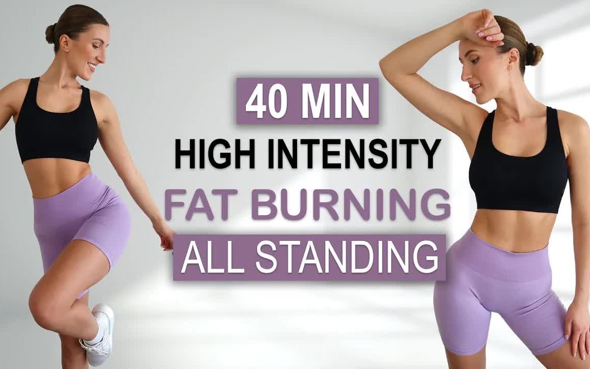 【Eleni Fit】40分钟高强度燃脂HIIT训练 | 全站立 | 2023.5.4更新-bili_83583222427-默认收藏夹-哔哩哔哩视频