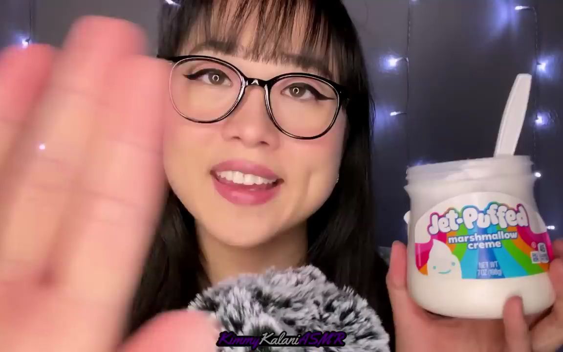 ASMR吃粘稠的棉花糖 -Kimmy Kalani ASMR-不知道改啥名的阿毛-不知道改啥名的阿毛-哔哩哔哩视频
