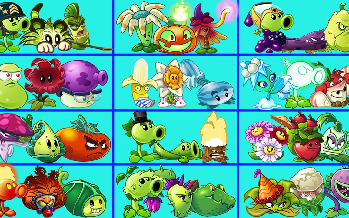 锦标赛12个植物团队对战99只僵尸- 哪个团队会获胜？- PvZ 2 植物团队-MTGame-MTGame-哔哩哔哩视频