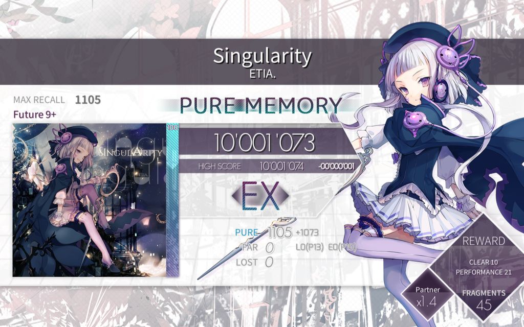 【ARCAEA】Singularity FTR 9+ PURE MEMORY_哔哩哔哩 (゜-゜)つロ 干杯~-bilibili