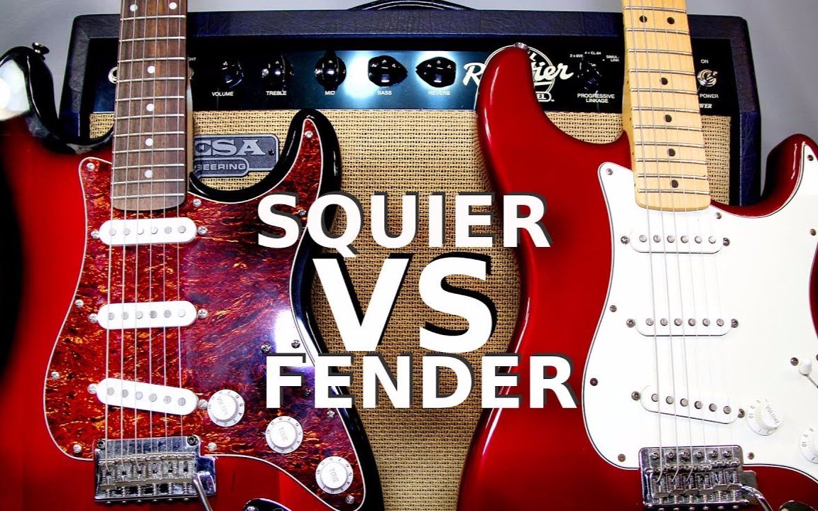 【吉他】SQUIER VS FENDER!音色对比 哪个Stratocaster最值得你掏腰包_哔哩哔哩_bilibili