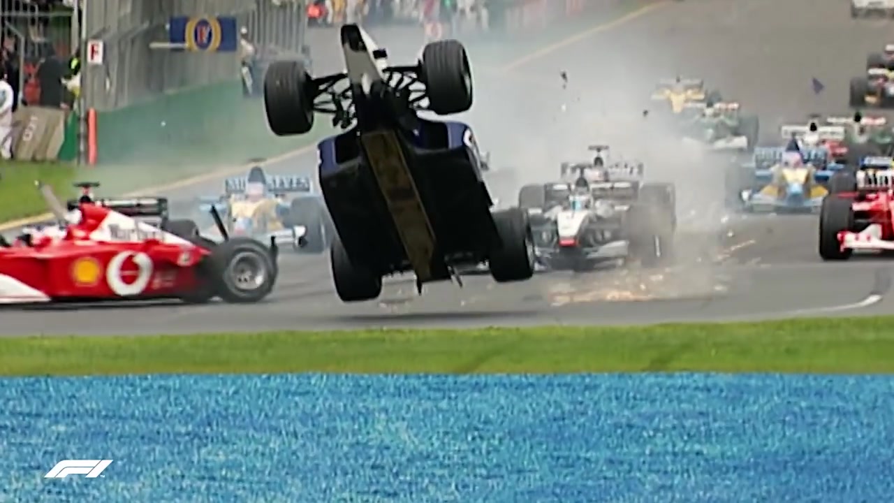 F1 首圈最壮观的事故 TOP 10_哔哩哔哩_bilibili