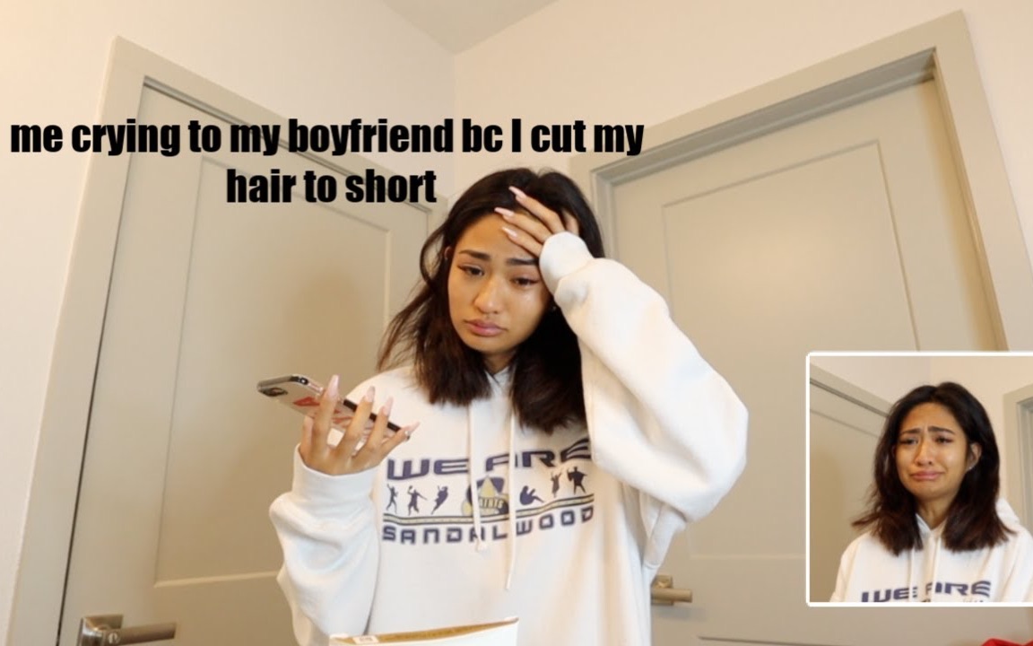 【Kayla Kosuga】尝试DIY剪头&染发｜ATTEMPTING TO CUT AND COLOR MY HAIR AT HOME_哔哩 ...