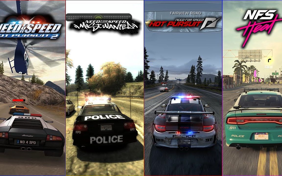 极品飞车NFS历代警车概览（NFS警车演化史）_哔哩哔哩_bilibili