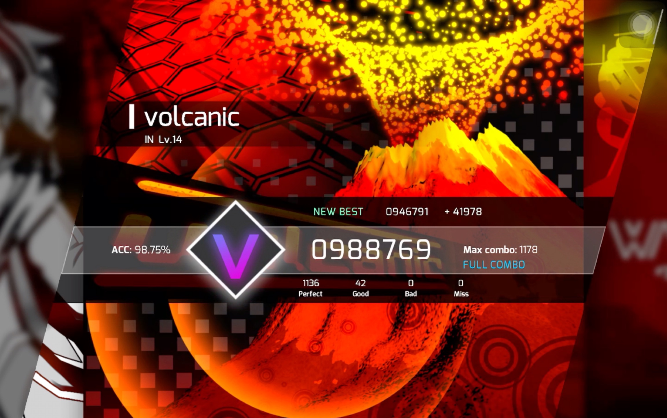 带 好 人 volcanic 「IN Lv.14」「Full Combo」988769pts._哔哩哔哩bilibili