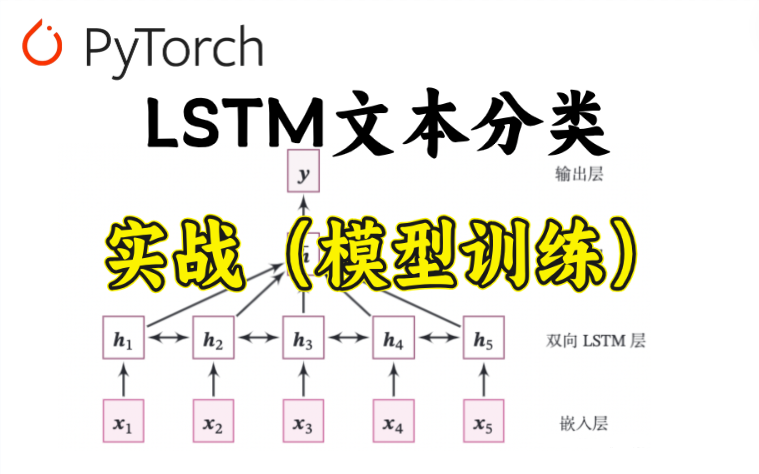 【PyTorch深度学习】LSTM文本分类实战，一小时带你做完模型训练，新手实战必备-跟着迪哥学CV-跟着迪哥学CV-哔哩哔哩视频