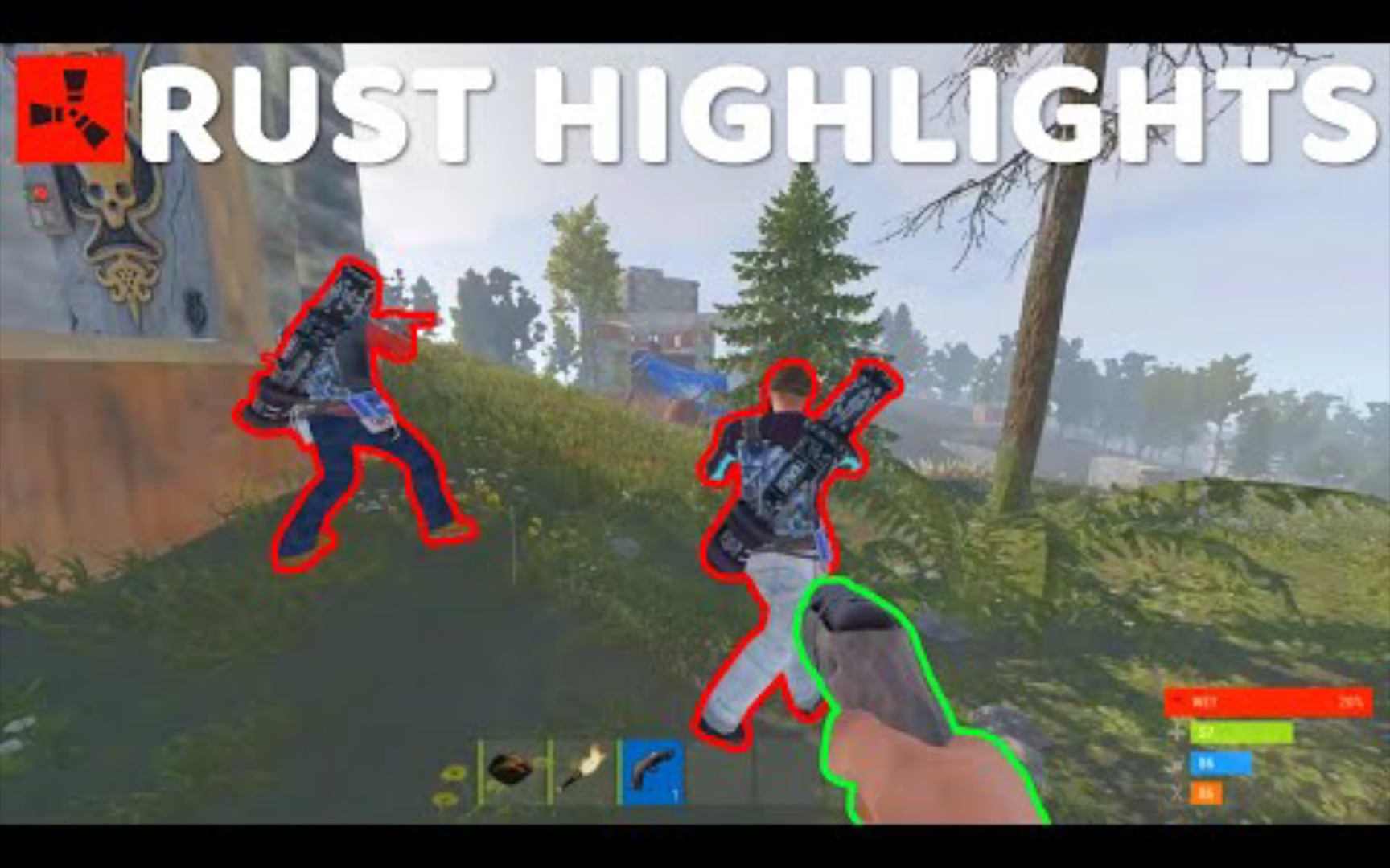 Rust_玩家高光时刻#请问这么肥的人去哪里找……，我感觉我就是。_RUST腐蚀_第一视角