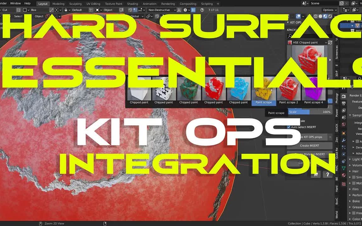 blender硬表面材质插件 kitops教程2_哔哩哔哩_bilibili