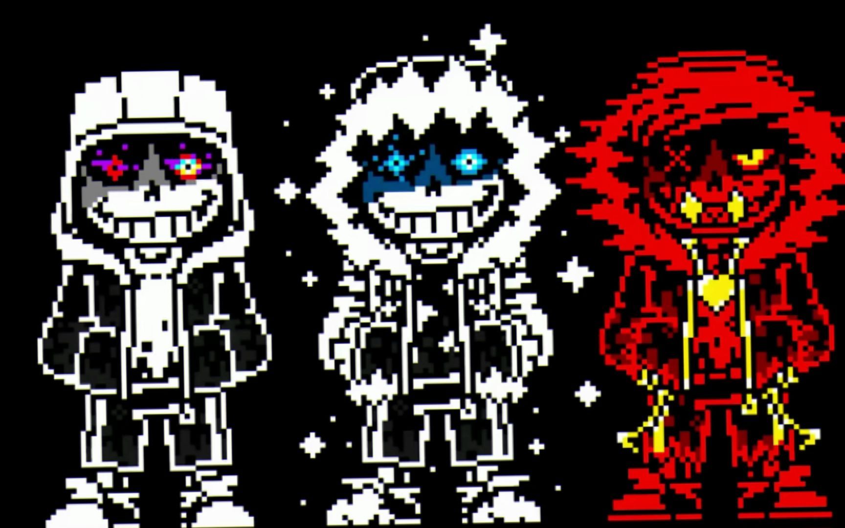 Heroes! Slacker Time Trio 但曲绘用的是Itz Horror!Sans Playz_哔哩哔哩bilibili