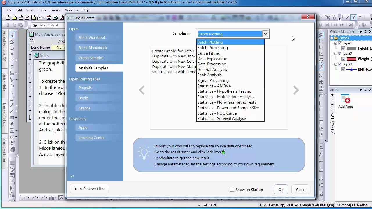 如何利用Origin Central学习使用Origin_哔哩哔哩_bilibili