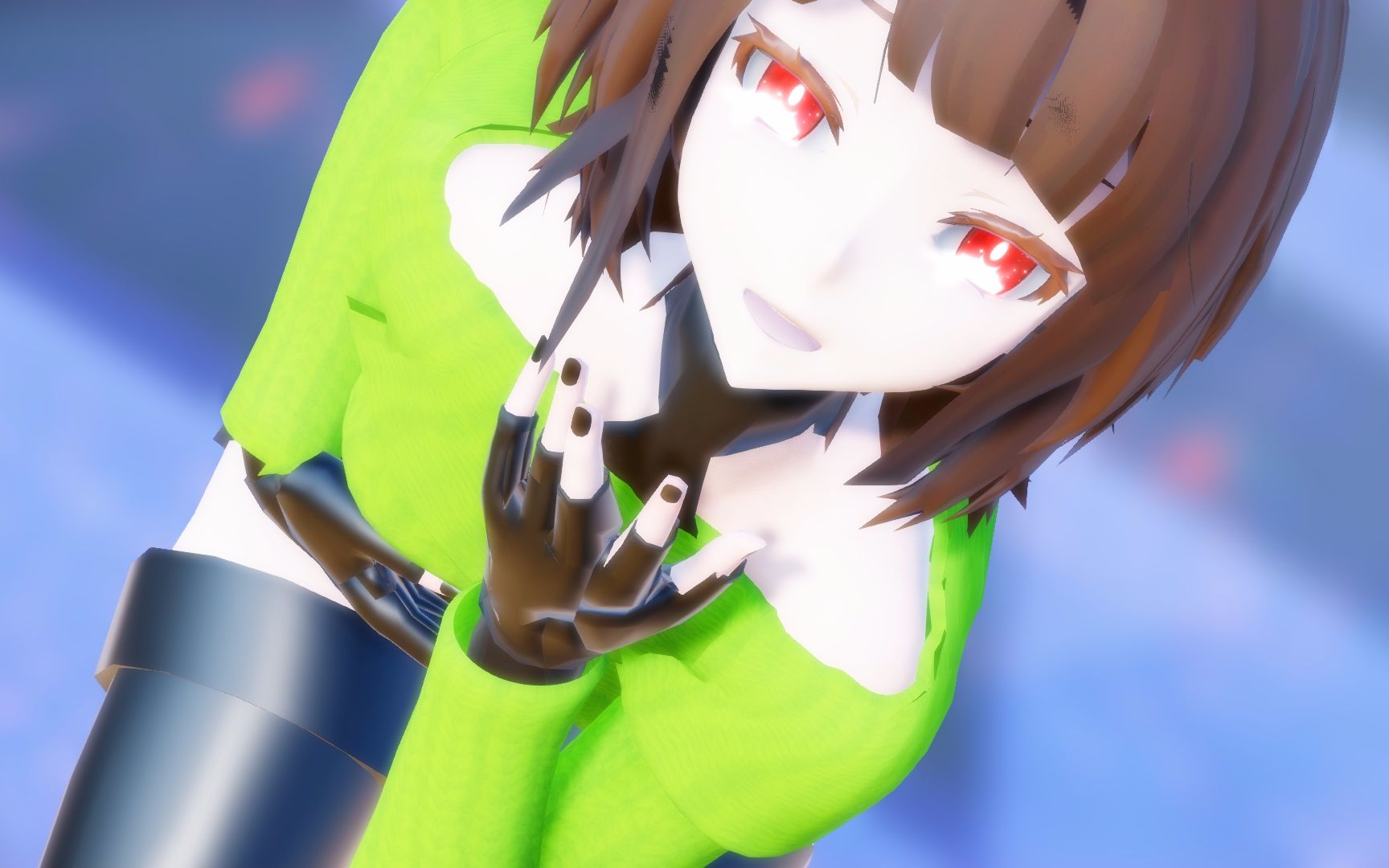 【UndertalexMMD】美腿CharaのToxic_MMD·3D_动画_bilibili_哔哩哔哩