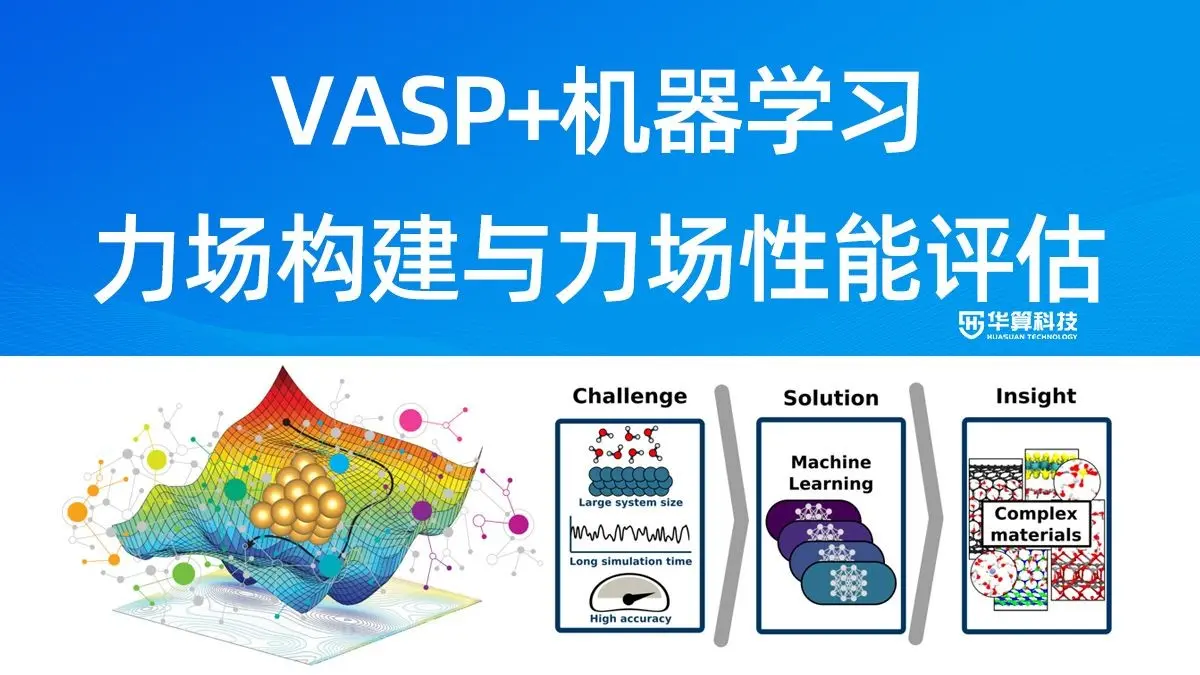 VASP机器学习力场生成教程：力场构建+力场性能评估等，一次掌握核心技术！| 华算科技_哔哩哔哩_bilibili