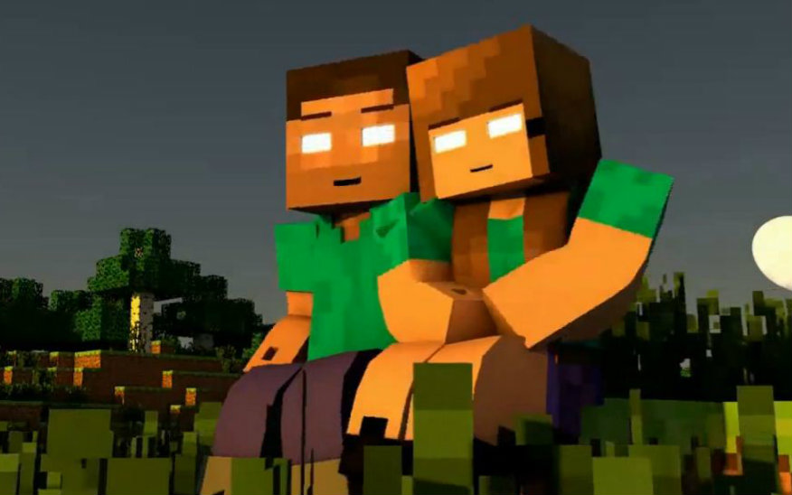 Minecraft动画：如果Herobrine找到女朋友-FuturisticHub_哔哩哔哩_bilibili