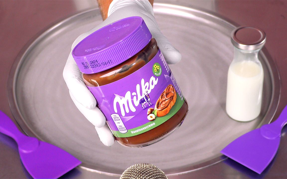 助眠/解压 | 巧克力奶油-冰淇淋卷 | Milka Chocolate Spread - Ice Cream Rolls-Ice-Cream ...