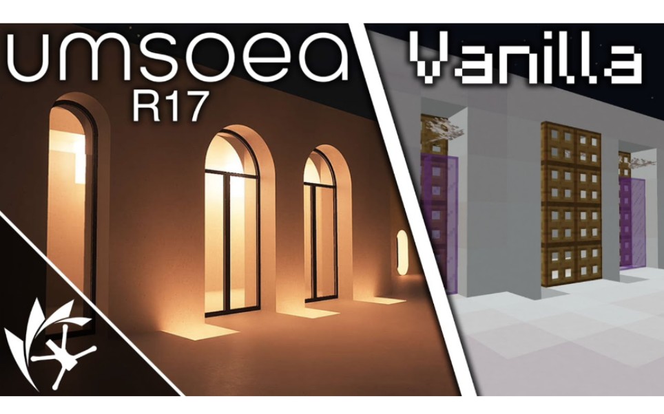 [4k]我的世界 光线追踪 UMSOEA R17 (更多反射性球体，拱形，圆柱体，逼真的场景和倾斜度方块）