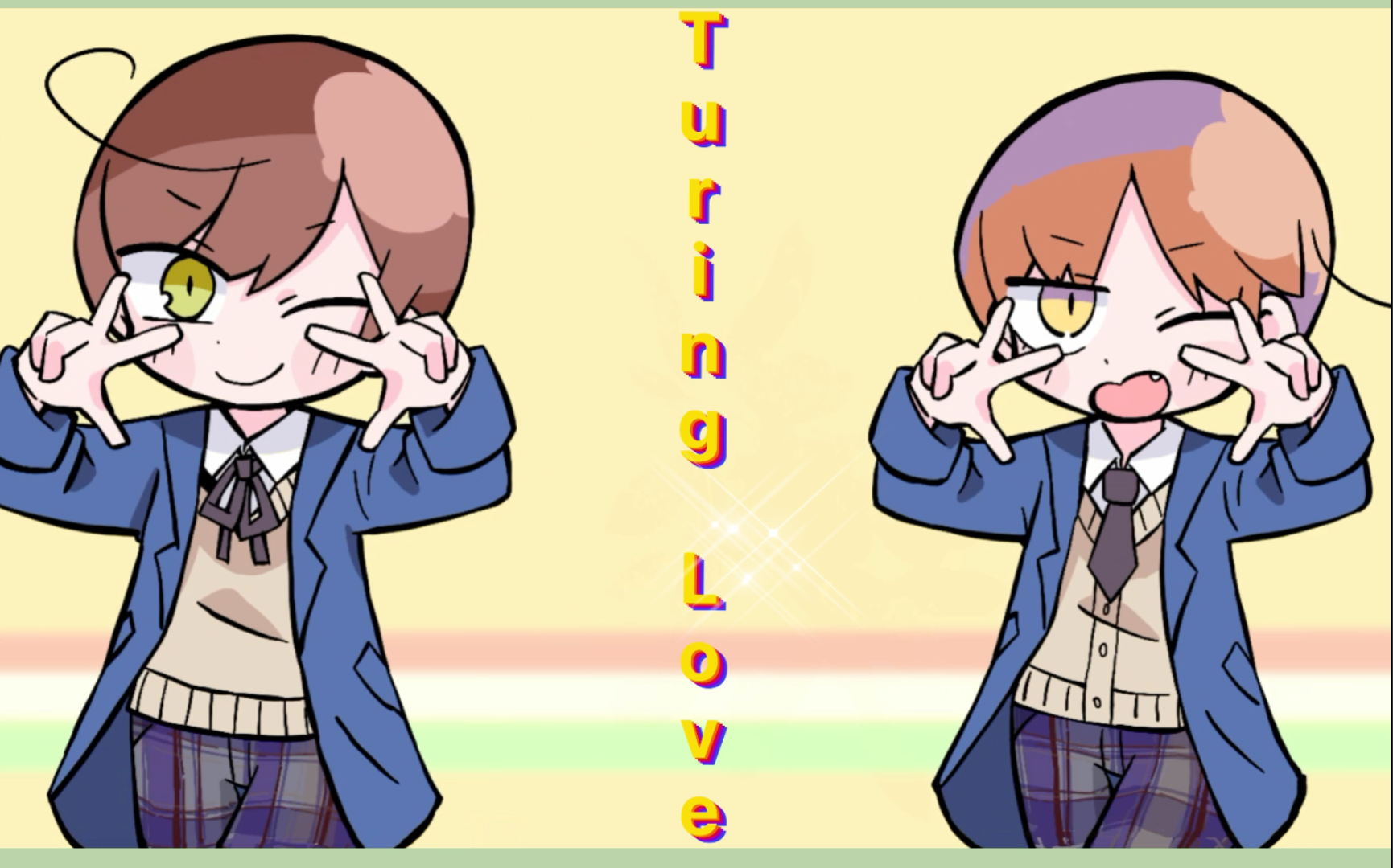 【APH手描】费里和罗维的Turing Love/チューリングラブ【2021伊诞迟刻】_哔哩哔哩_bilibili