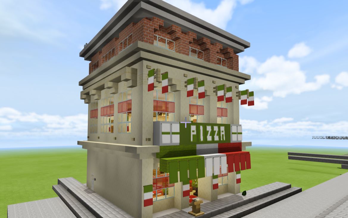 【Minecraft】建造一个意大利餐厅_哔哩哔哩_bilibili