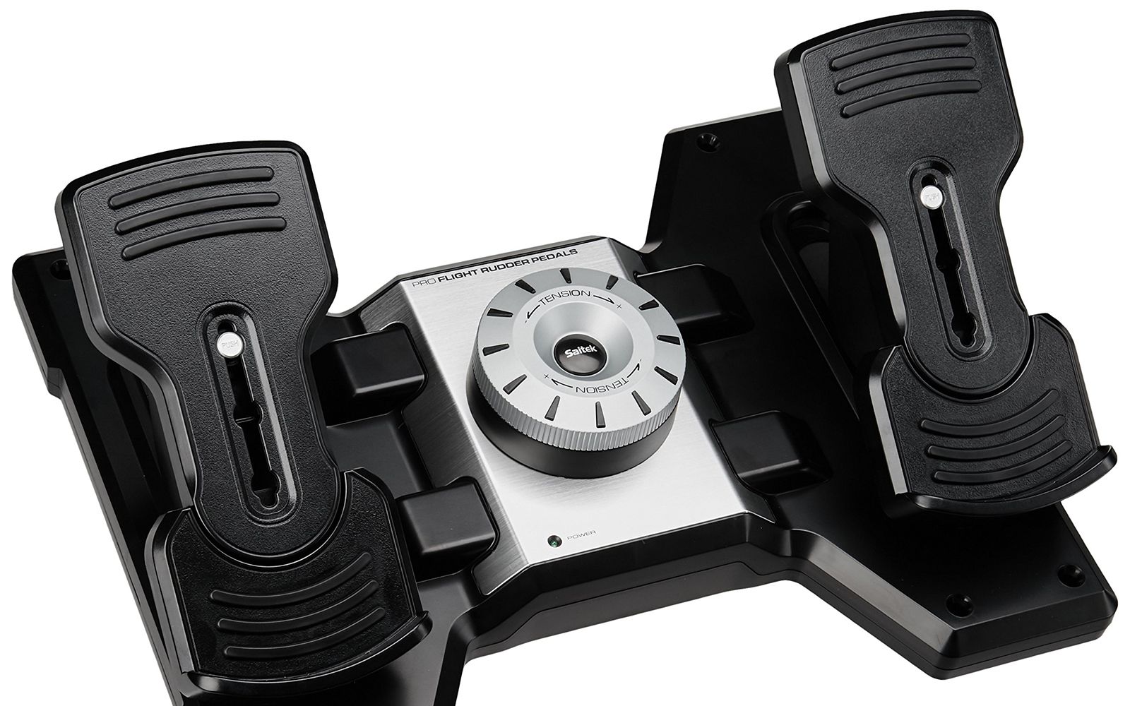 高级自制飞行模拟脚舵Diy rudder pedals with differential brakes and damper.