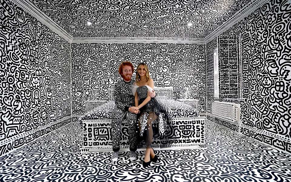 Mr Doodle惊艳新作，花两年涂满自己的房子！_哔哩哔哩_bilibili