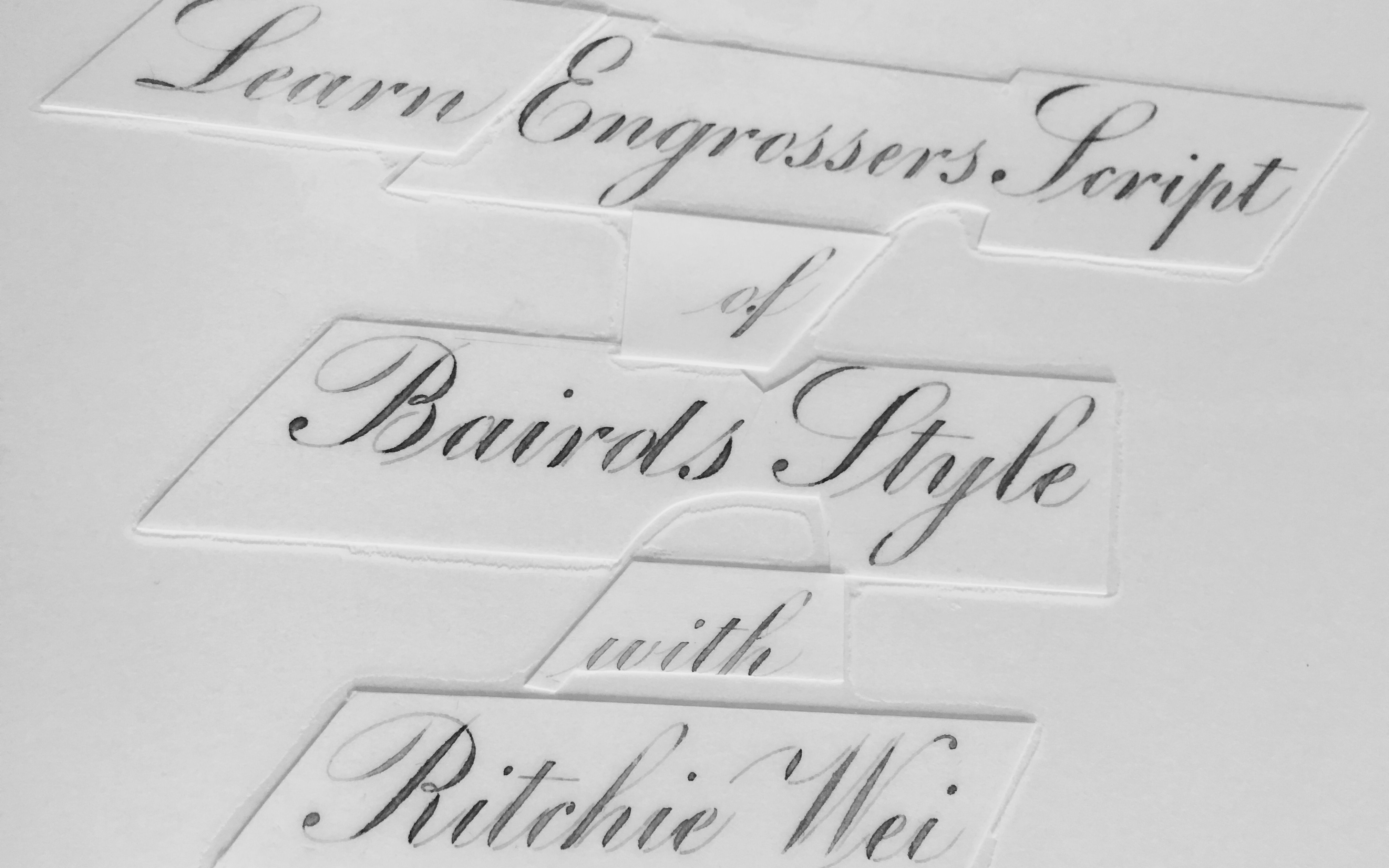 Engraver's/Engrosser's Script小讲堂第一讲直播回放_哔哩哔哩_bilibili