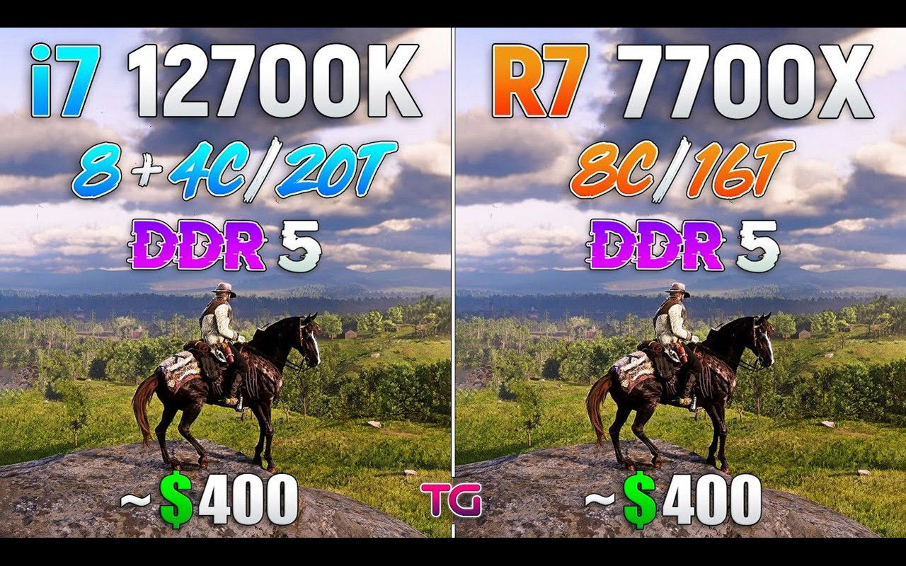 R7 7700X vs i7-12700K | 1080p分辨率10款游戏对比测试 | 作者：Testing Games_哔哩哔哩_bilibili