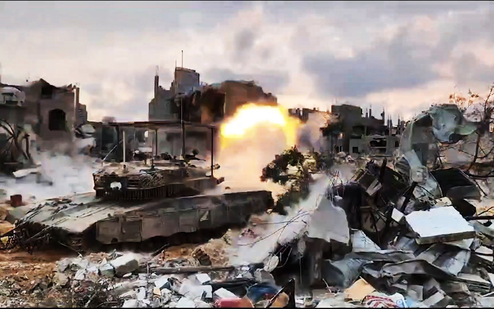 终于有点巷战的味道了！以色列国防军过去48小时加沙城巷战汇剪-欧肯视线-欧肯视线-哔哩哔哩视频