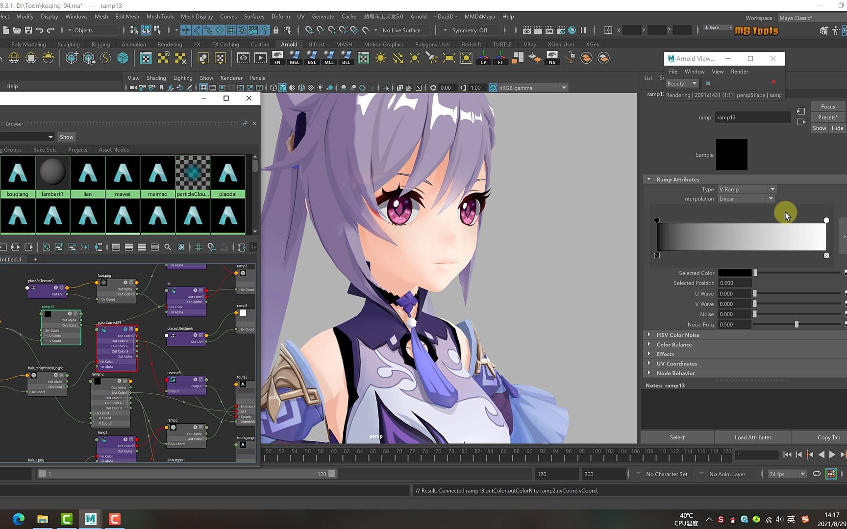 VRChat Avatar Booth商品 Maya和Rindo头发和眼睛的Material展示