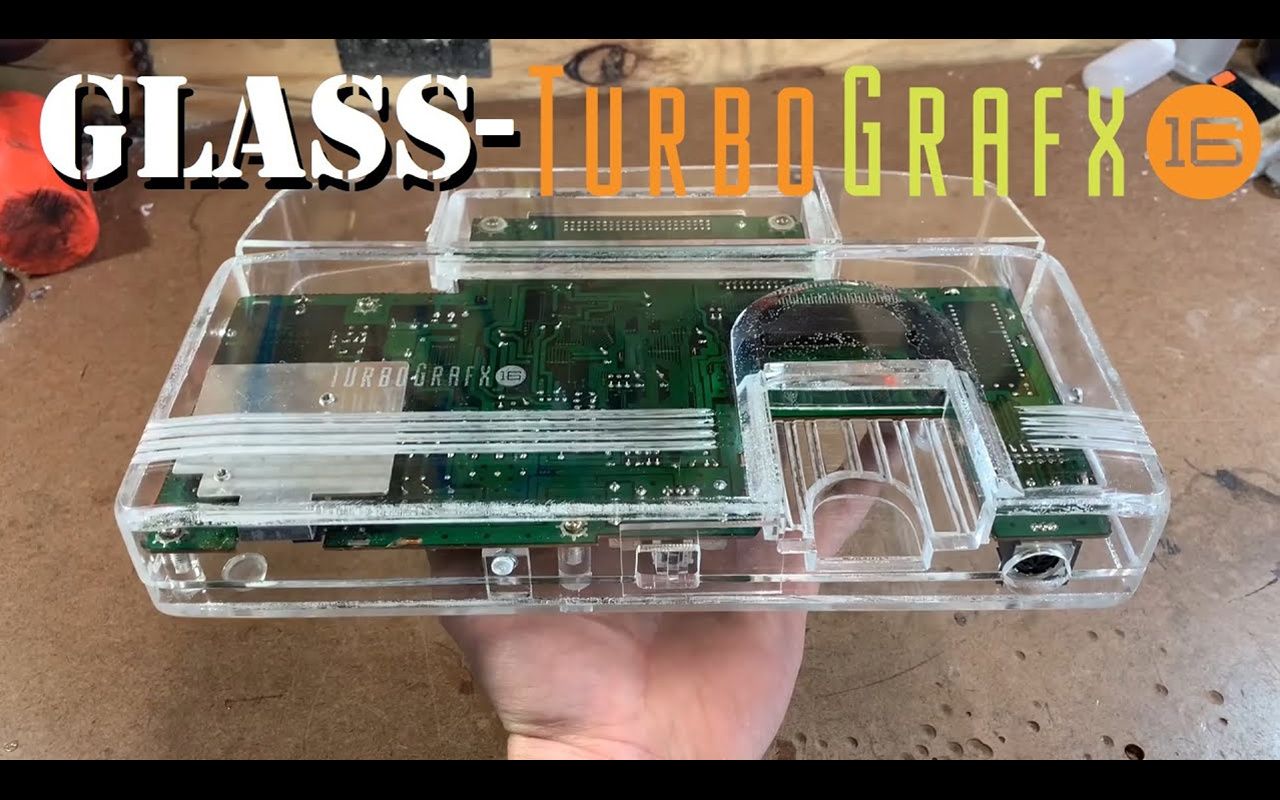 【手工】制作美版PCE (Turbo Grafx 16)透明探索版主机 / BitHead1000_哔哩哔哩_bilibili