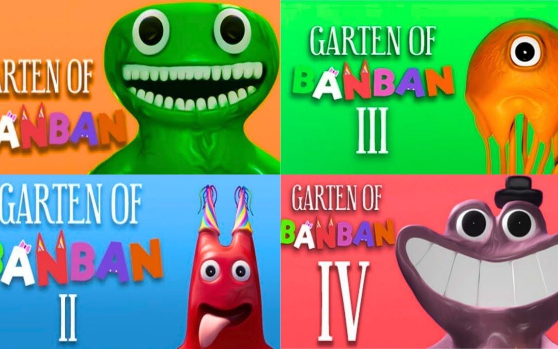Garten of Banban 4 - ALL NEW BOSSES + Ending (Gameplay )