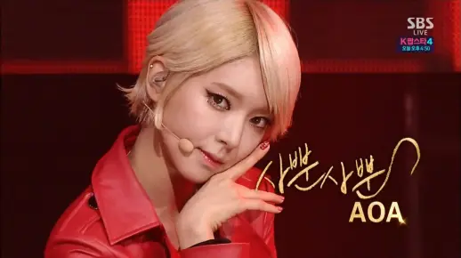 【AOA】猫步轻俏 (141123 SBS Inkigayo)_哔哩哔哩_bilibili