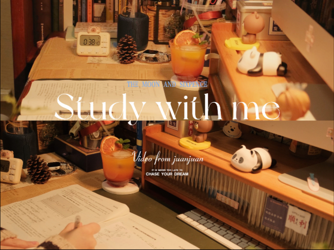 Study with me | 30min伴学｜篝火白噪音｜宅家学习｜灯光下的生活｜自律｜studyvlog-自然卷_卷卷-自然卷_卷卷-哔哩哔哩视频