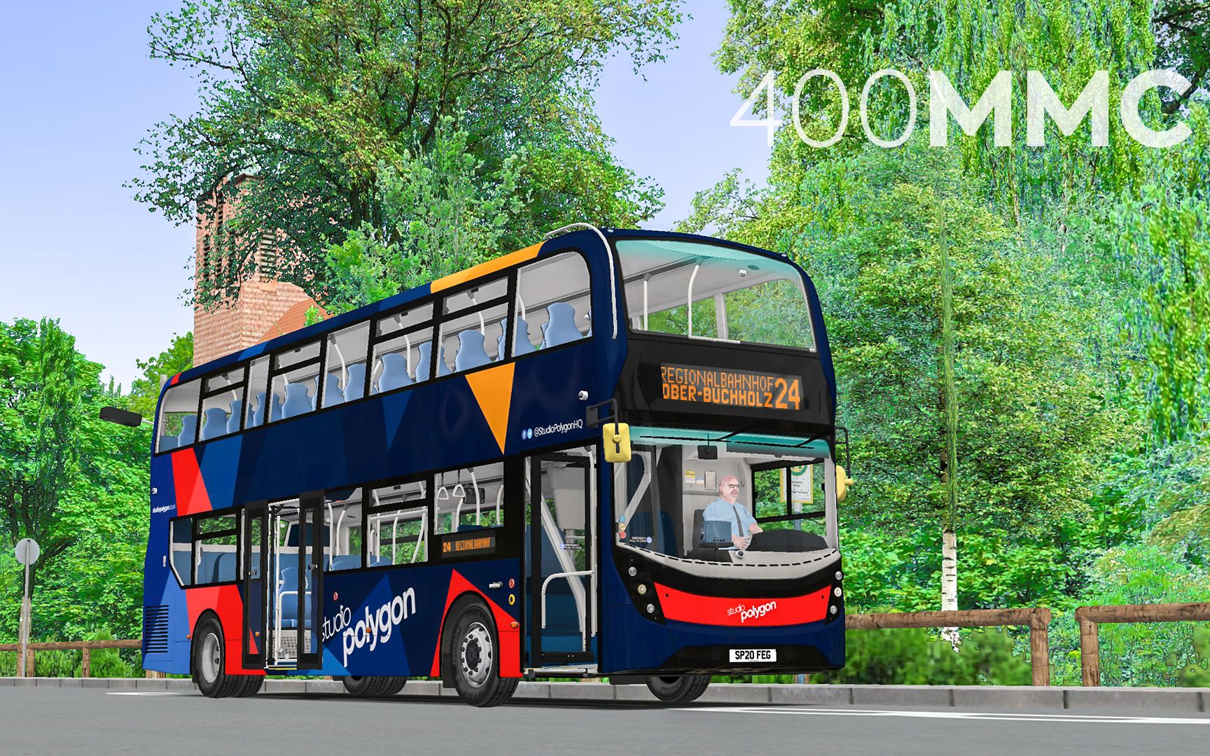 巴士模拟2 - 400MMC #5：左舵版E400MMC试玩 接驳德铁列车 | OMSI 2 Ober-Buchholz 24_哔哩哔哩 ...