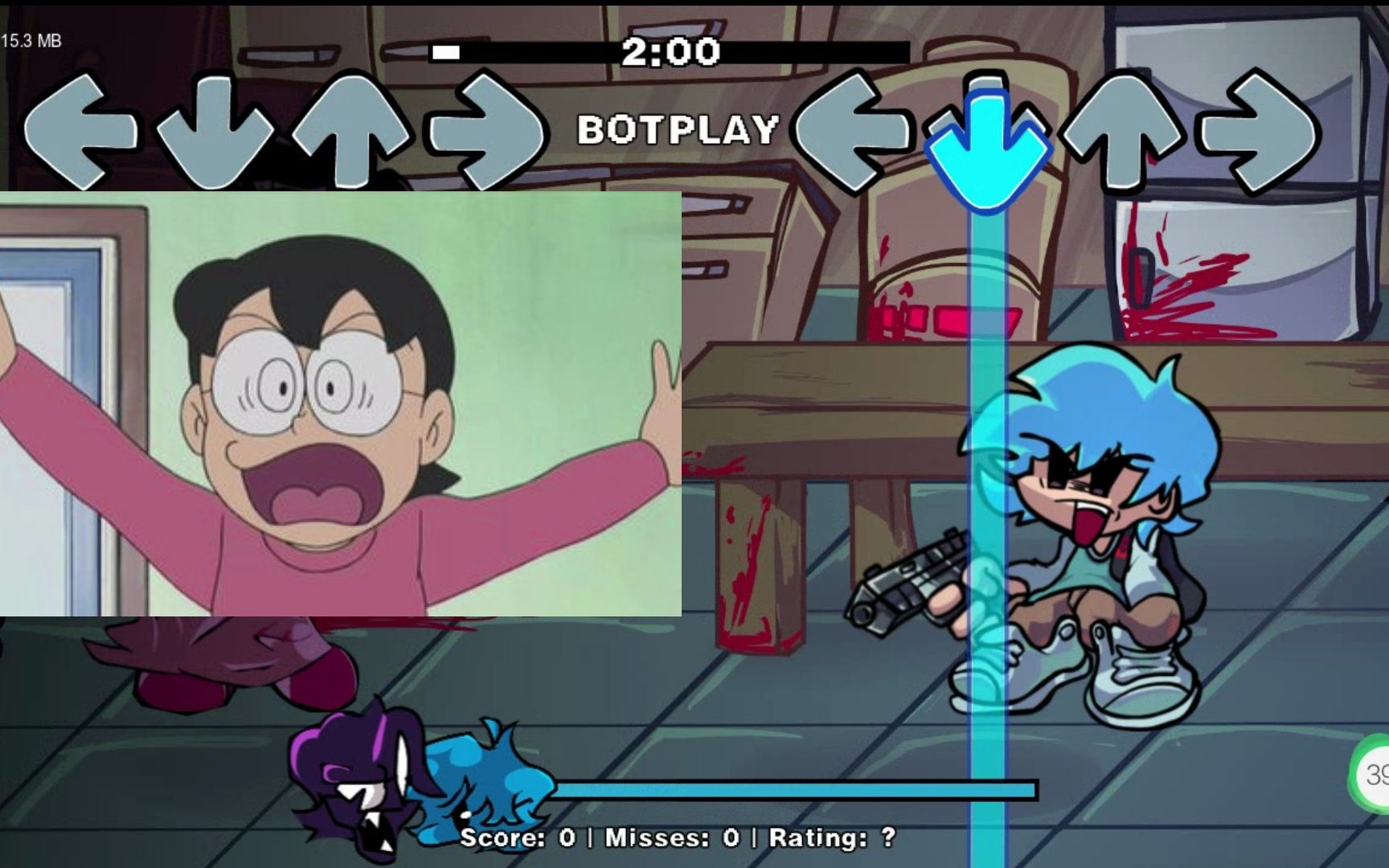 FNF 国人模组 Biohazard Night Funkin 部分游戏玩法实机演示