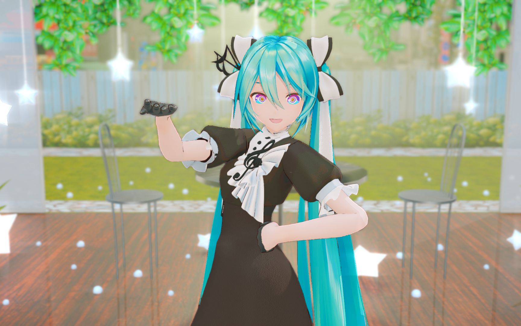 【VOCALOID/MMD】YYB式初音：♡还是我的笑容最可爱♥~_哔哩哔哩_bilibili