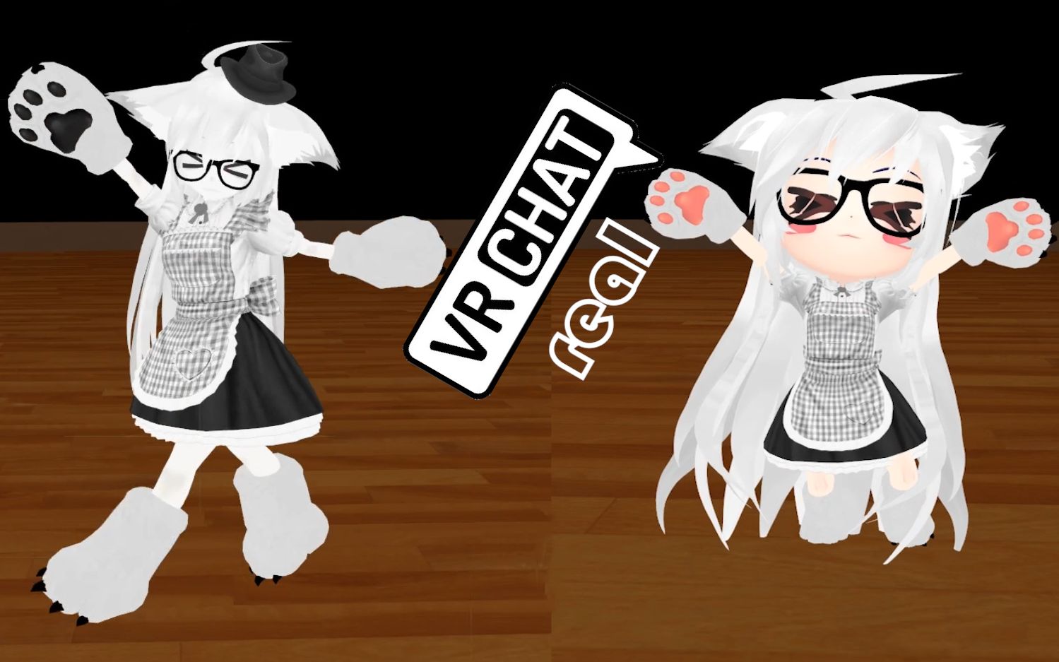 （VRChat）今日的双份猫娘套餐 (≧∇≦) 12 ——isTHISrealVR_哔哩哔哩 (゜-゜)つロ 干杯~-bilibili
