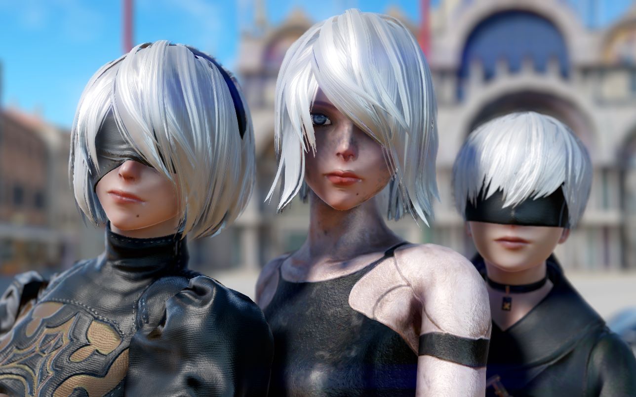 【尼尔：机械纪元】YoRHa Type A2/2B/9S三人到齐了【WAVE】_MMD·3D_动画_bilibili_哔哩哔哩