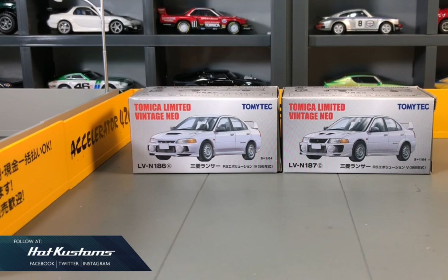 Tomica TLV 三菱Evo Lancer IV 和 V RS 开箱_哔哩哔哩_bilibili