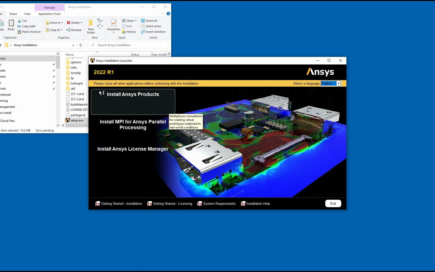 如何在 Windows 平台上安装 Ansys 2022_哔哩哔哩_bilibili