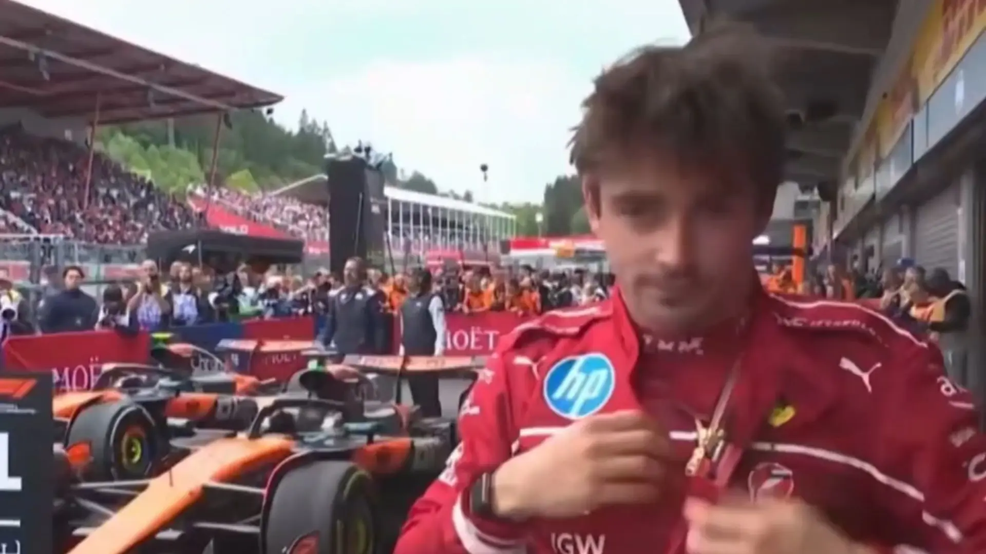 【F1】导播不辜负 斯帕赛后 勒克莱尔怼脸拍_哔哩哔哩_bilibili