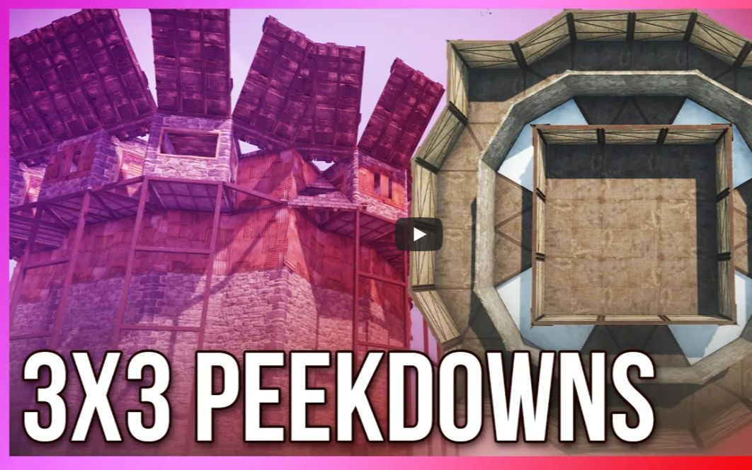 RUST 3×3外扩带双层PEEKS 无分离+炸不烂的PEEK DOWN_哔哩哔哩_bilibili